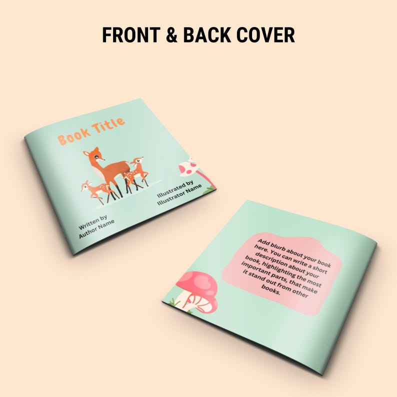 Children’s Book Template 8.5x8.5 for KDP, Editable Canva Picture Book ...