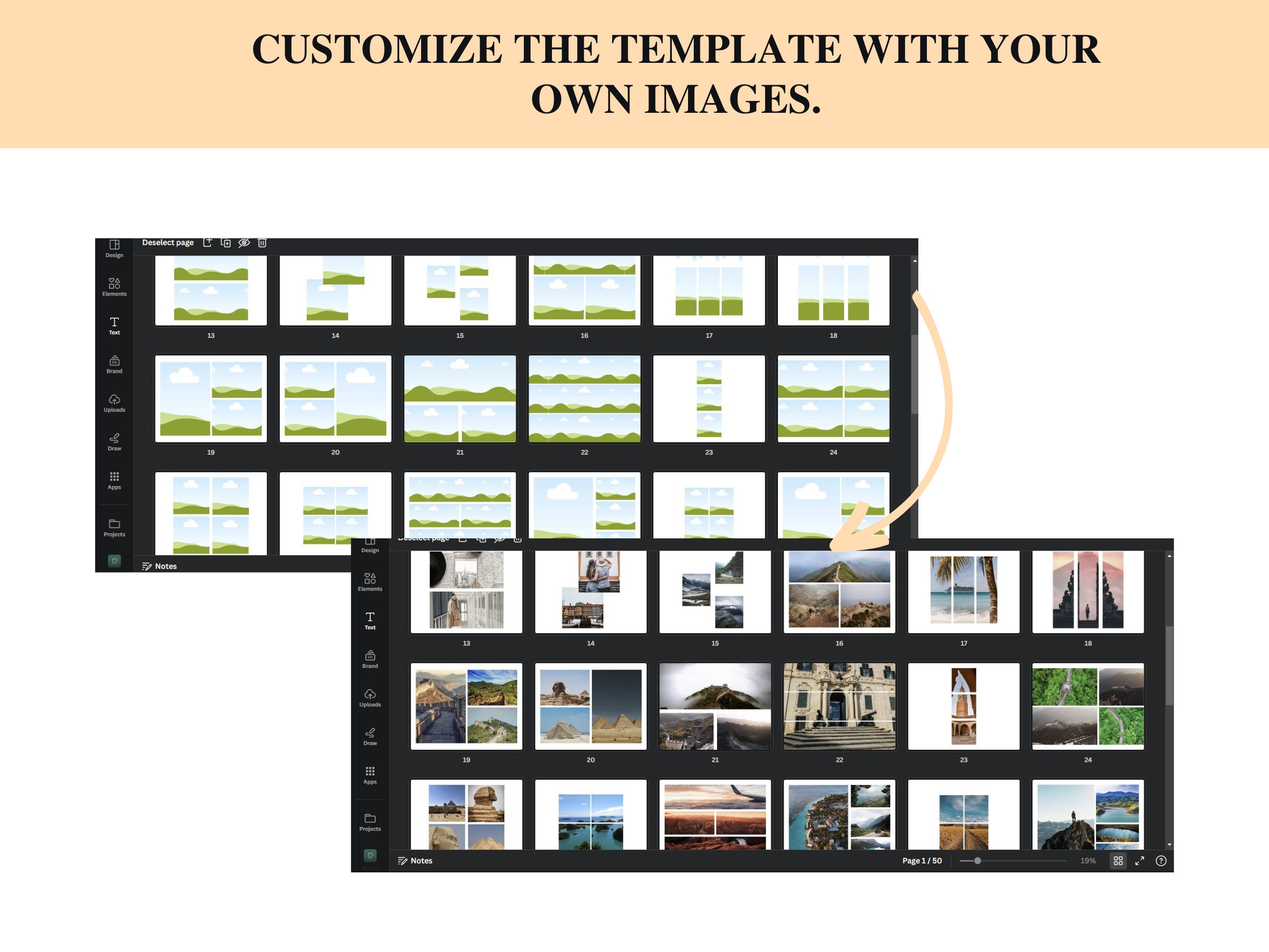 Travel Photo Book Canva Template 11x8.5 Landscape Album, Memory Book ...