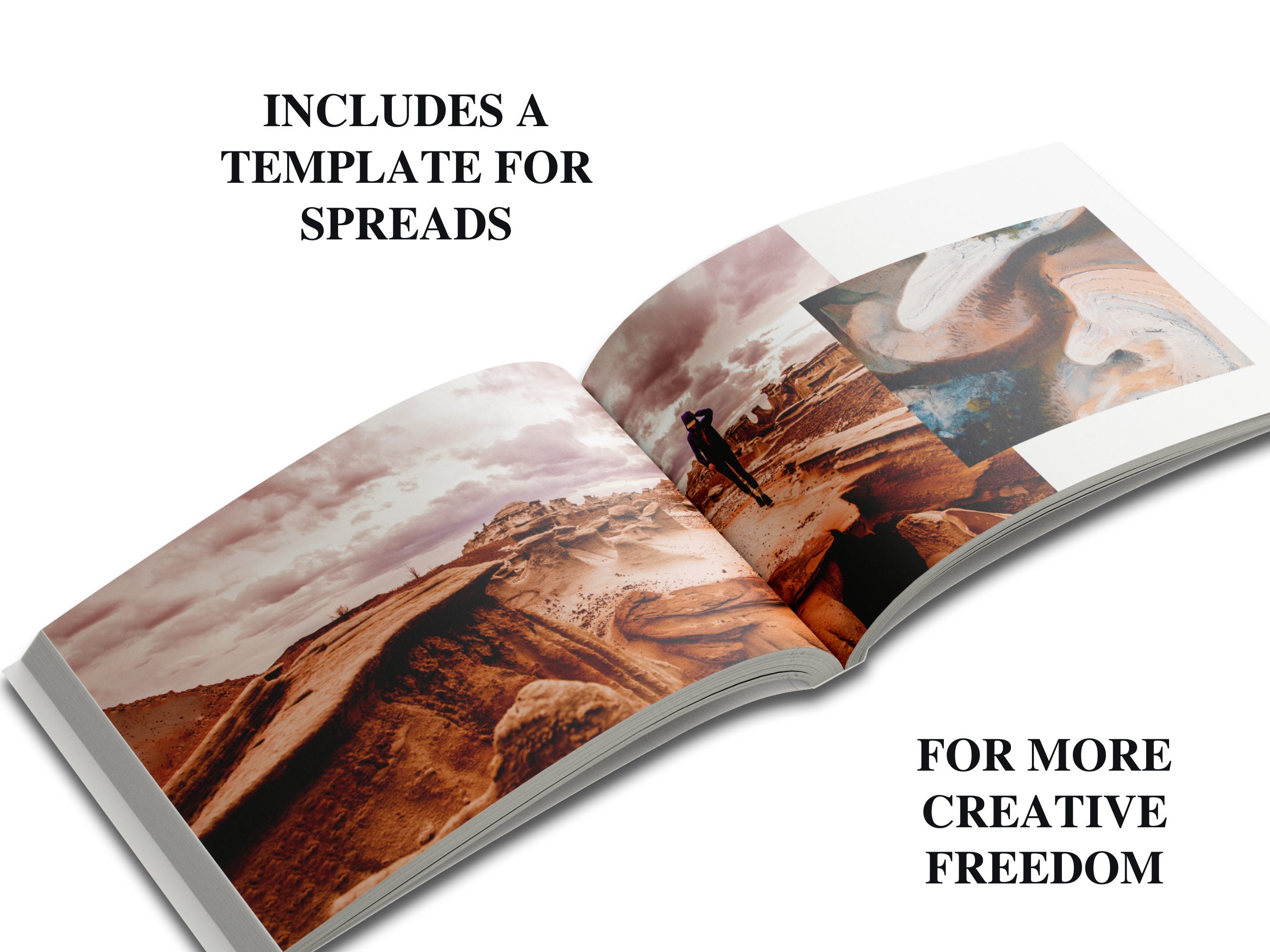 Travel Photo Book Canva Template 11x8.5 Landscape Album, Memory Book ...