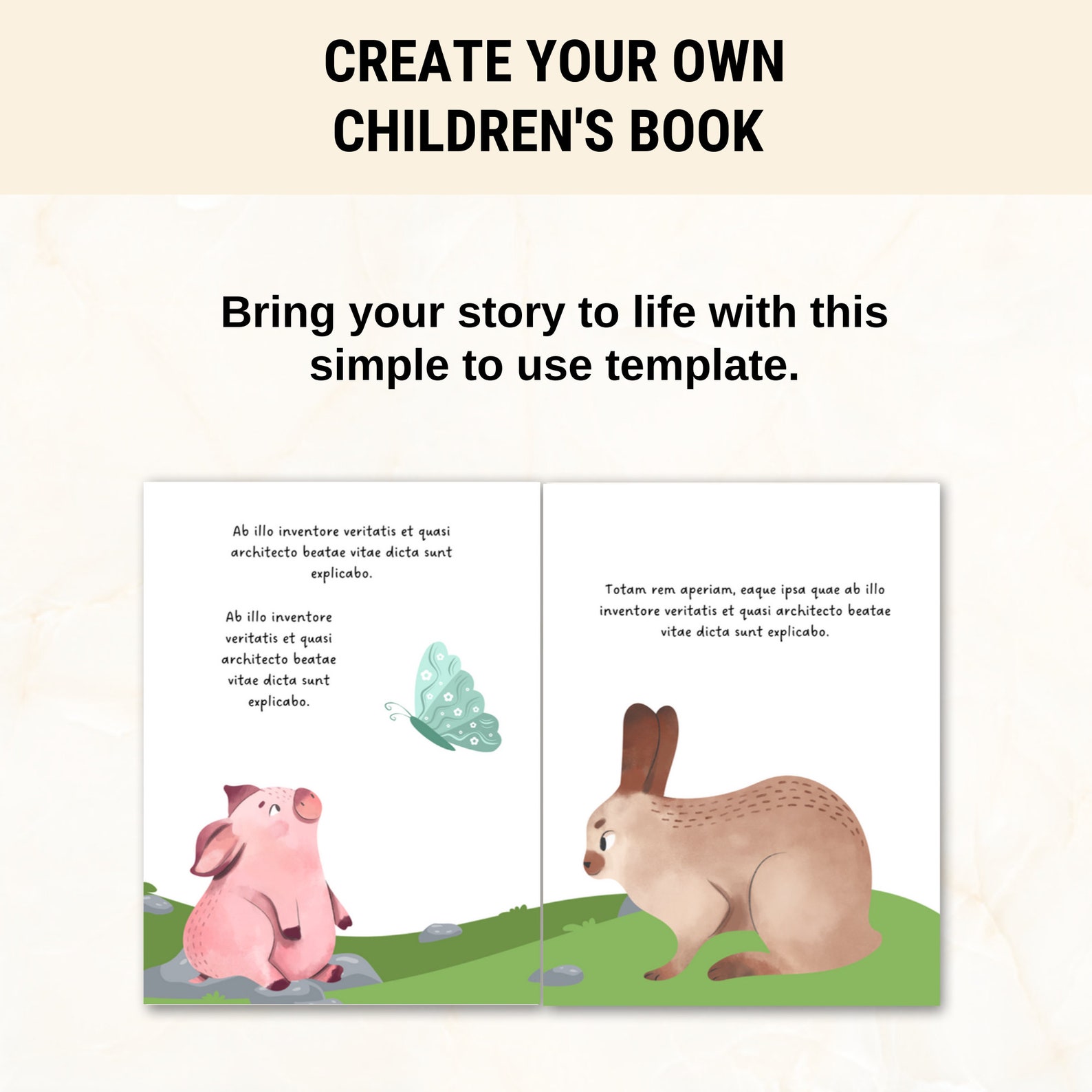 Children's Book Template 6x9 KDP Canva Template Picture Book Design ...