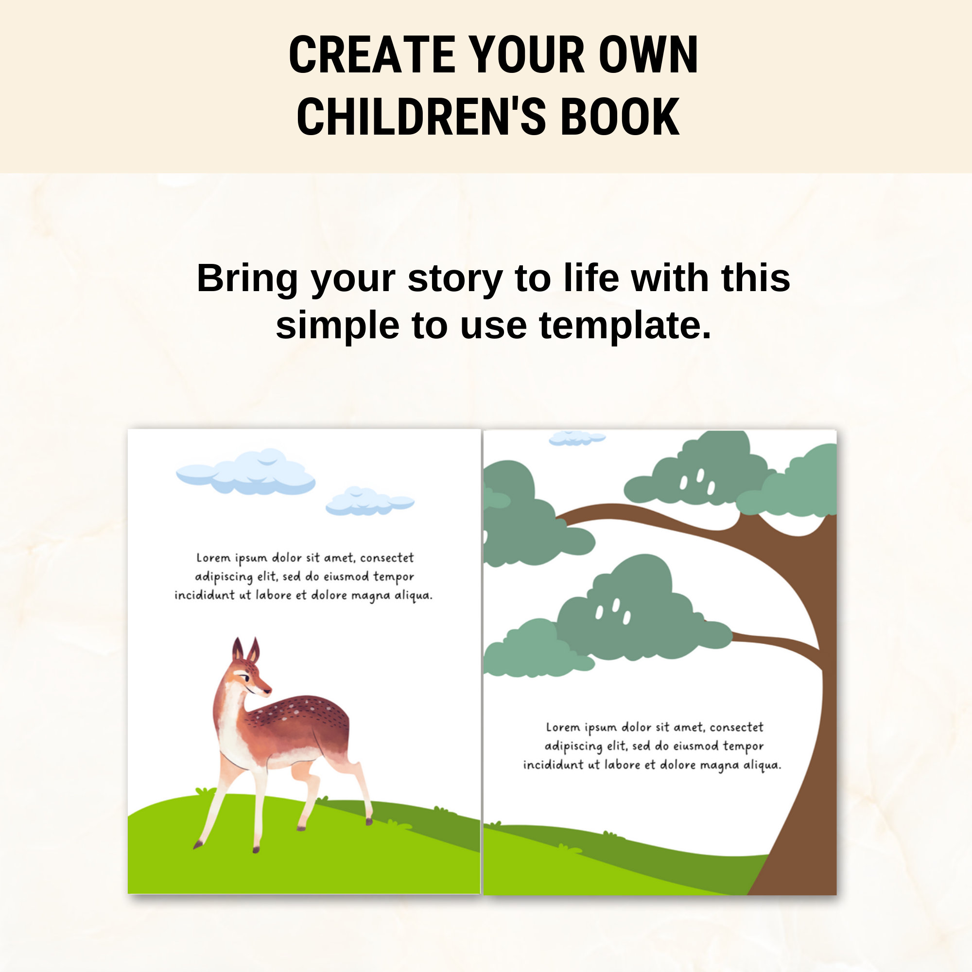 Childrens Book Canva Template 7x10” | Amazon KDP Book Template | Canva ...