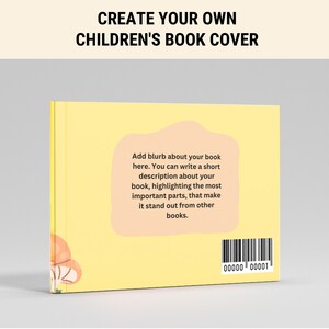 Children's Picture Book Cover Template 8.25x6”, KDP Canva Book Template ...