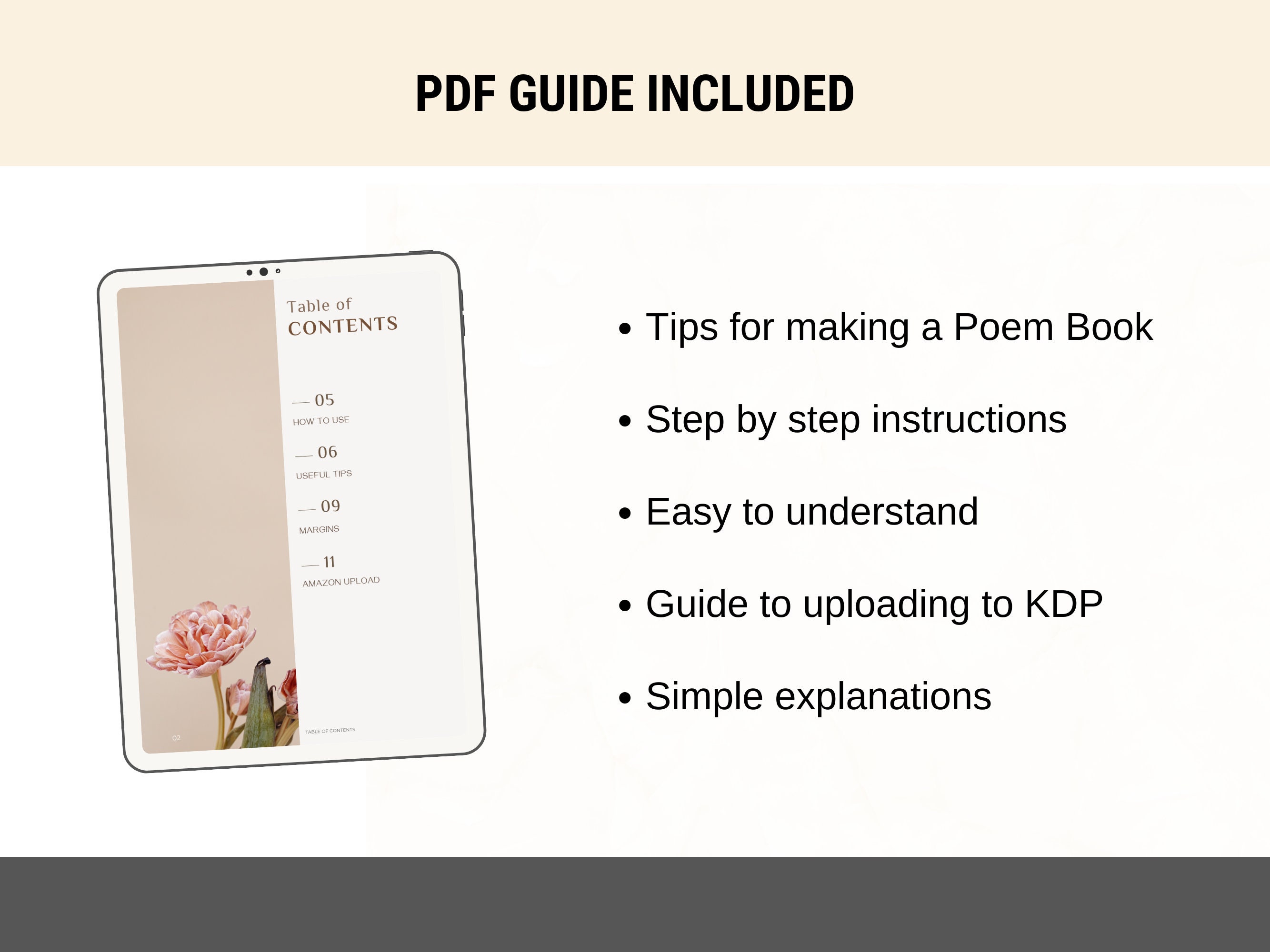 Poetry Book Template 5.5x8.5 KDP, Canva Poem Book Template, Interior ...