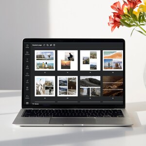 Custom Digital Photo Album Template 10x10, Digital Scrapbook Coffee ...