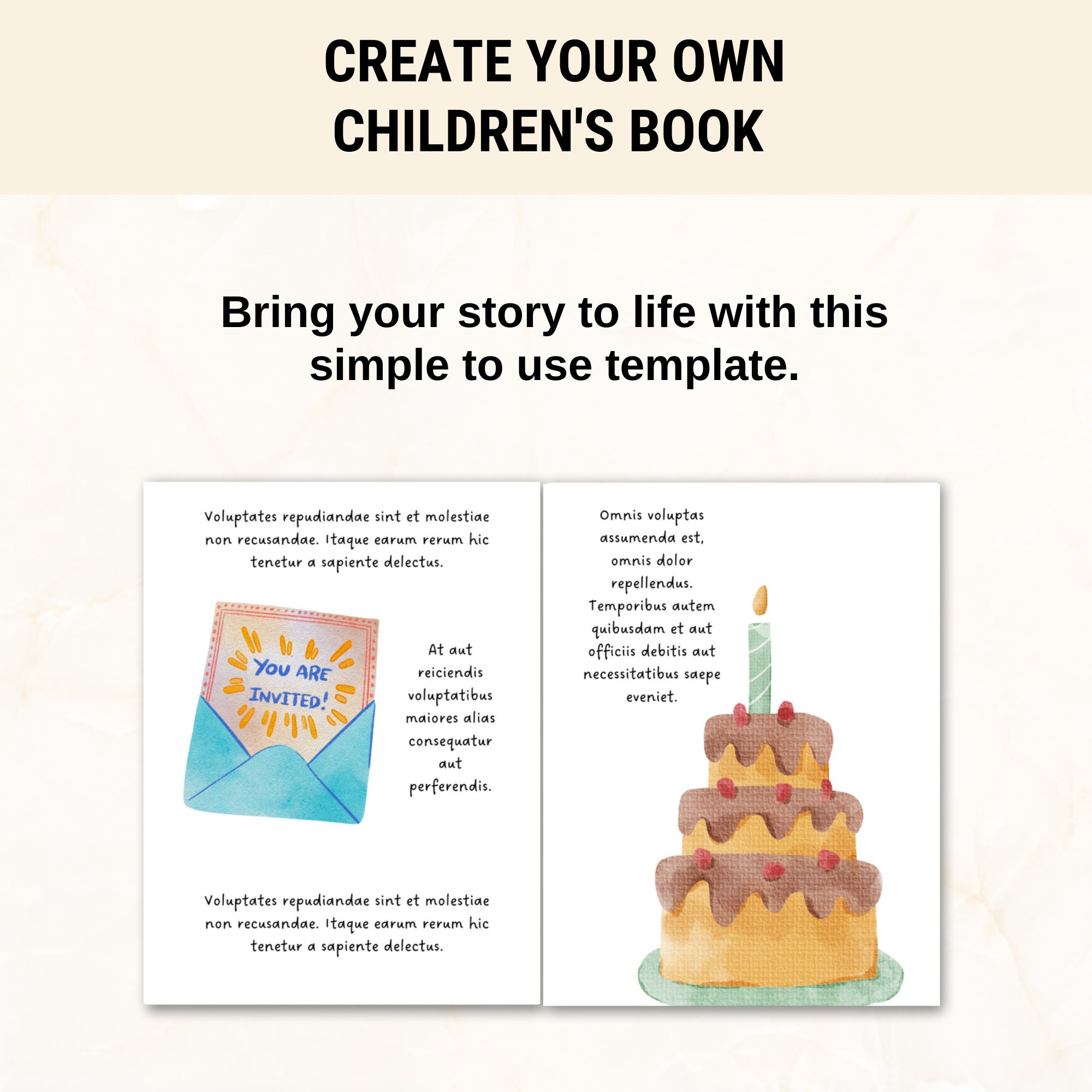 Picture Book Template 8.5x11 KDP Canva Template Editable Book Template ...
