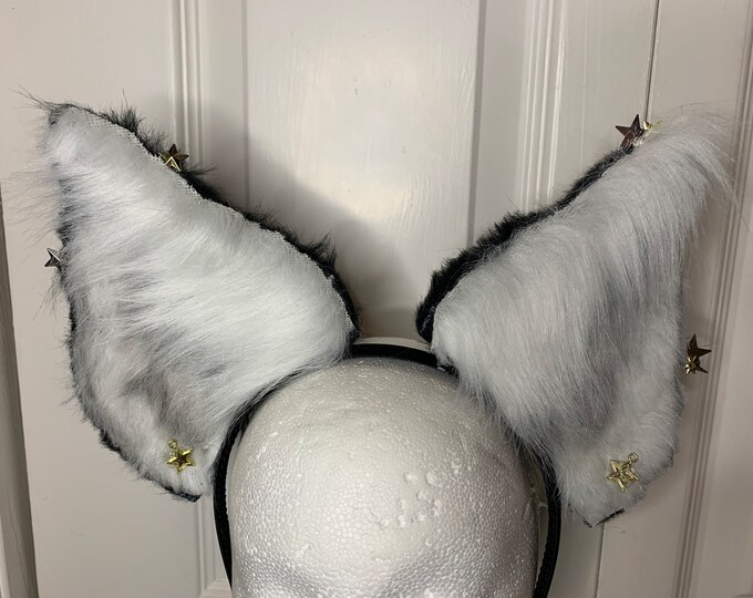 Black and White Wolf Ears - Etsy