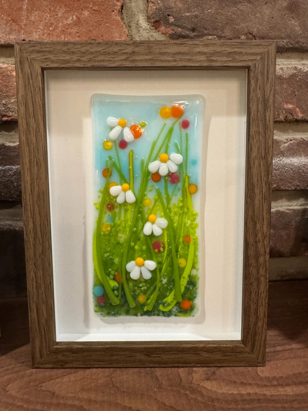 Daisy Fields, Fused Glass Art - Etsy