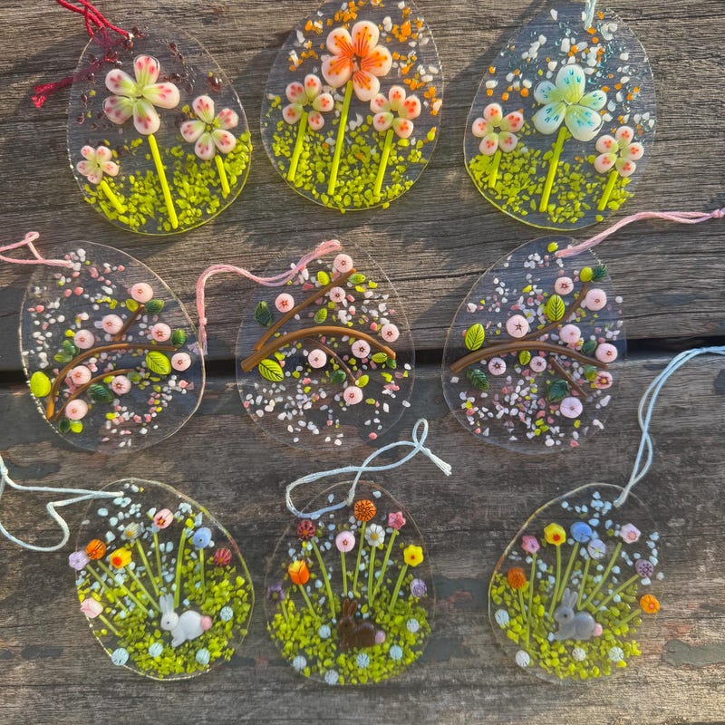 Glass Easter Eggs - Etsy
