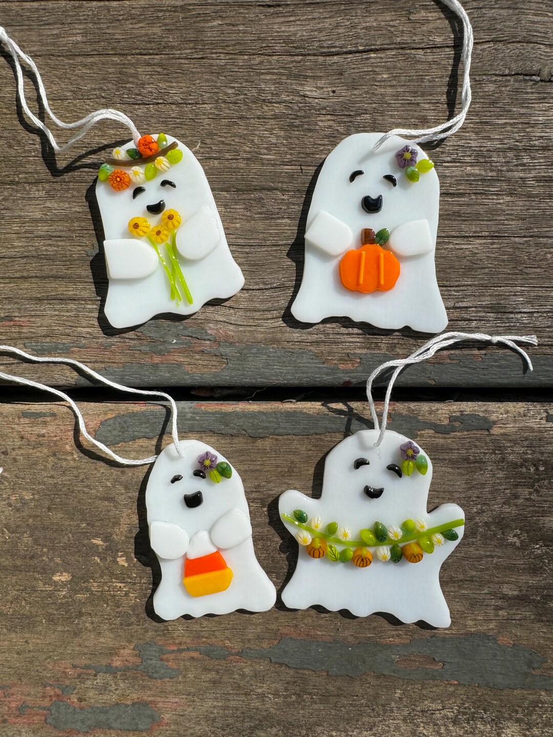 Halloween Ghosts, Fused Glass - Etsy