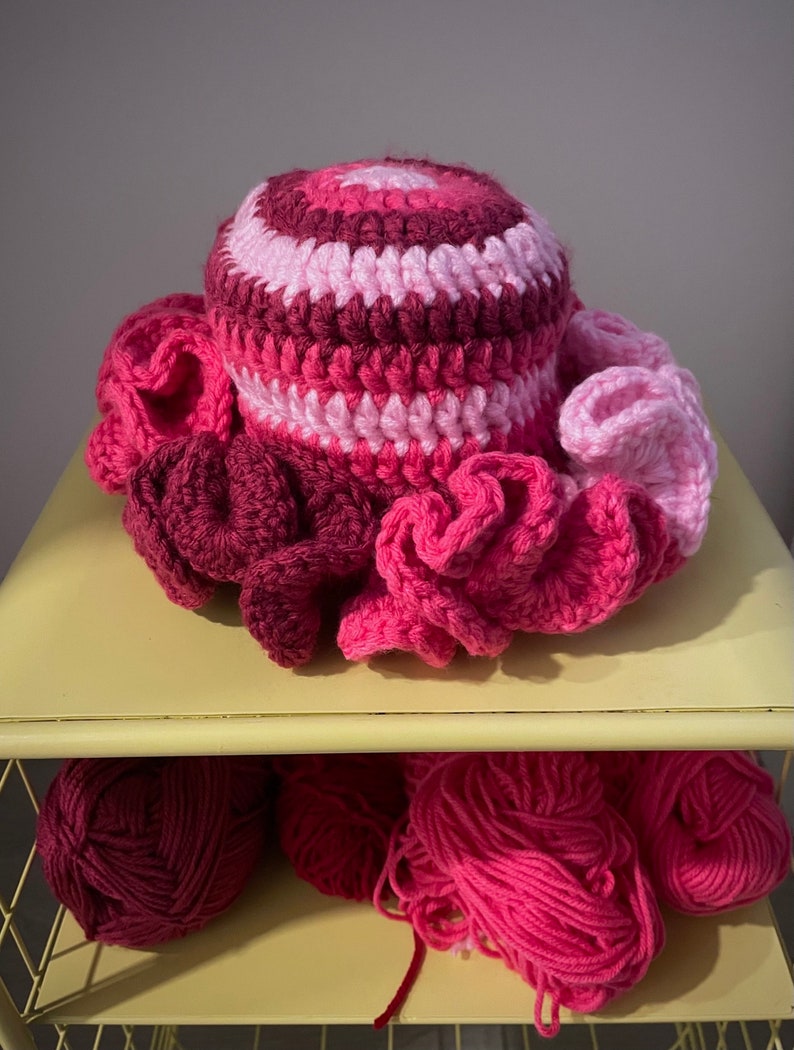 Custom Crochet Ruffle Hat - Etsy
