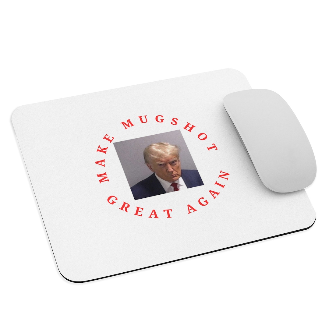 Mouse Pad Trump Mugshot Trump 2023 Trump Not Guilty - Etsy