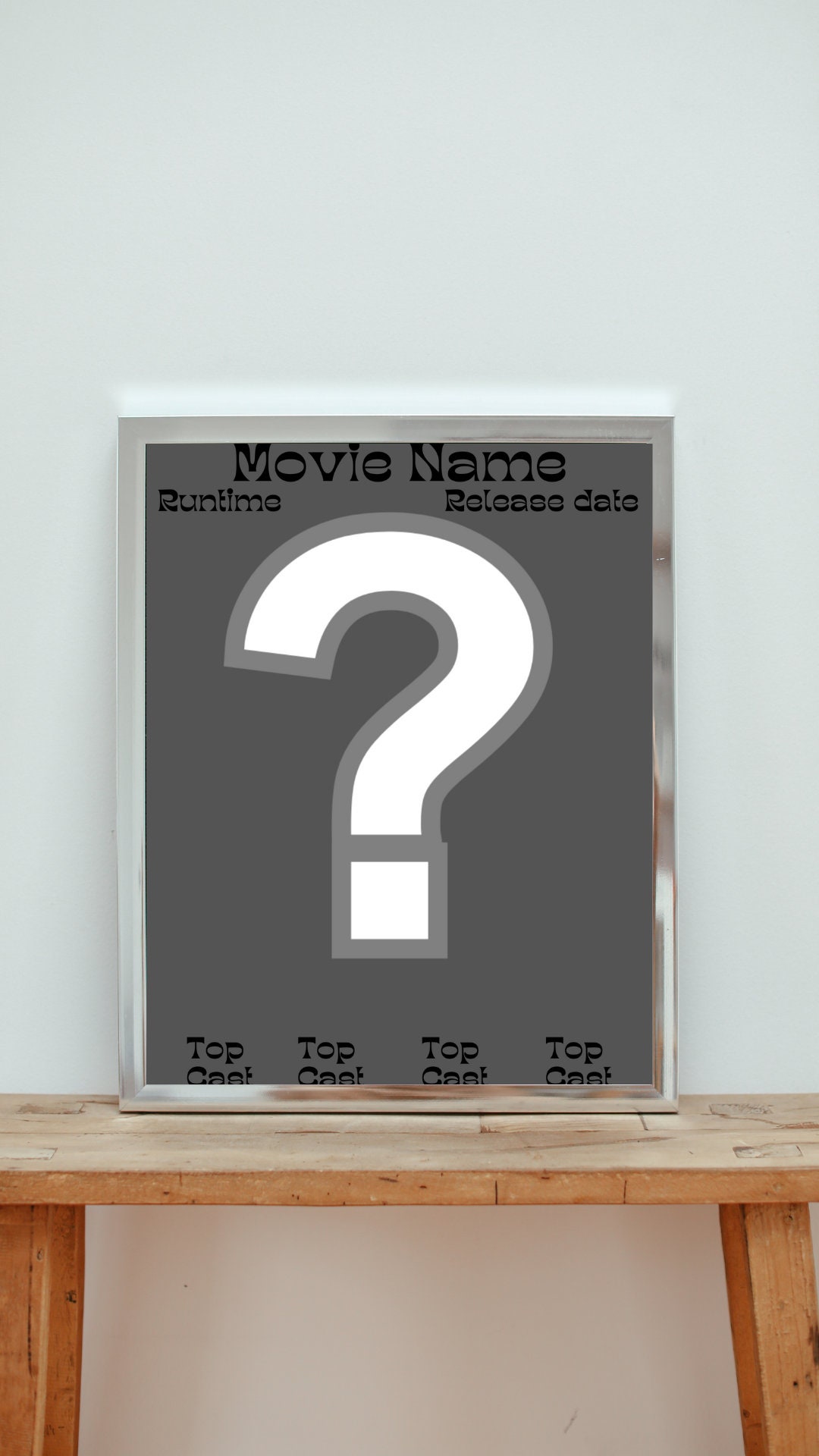 Personalized Movie Poster I Custom Poster I Movie Poster I Digital ...