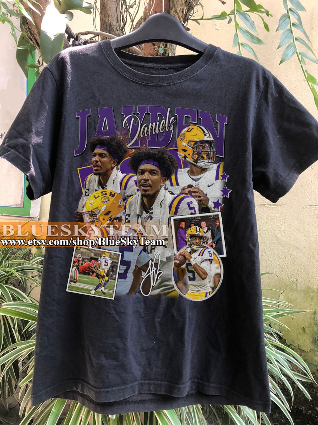 Vintage 90s Graphic Style Jayden Daniels T-shirt, Jayden Daniels Shirt ...