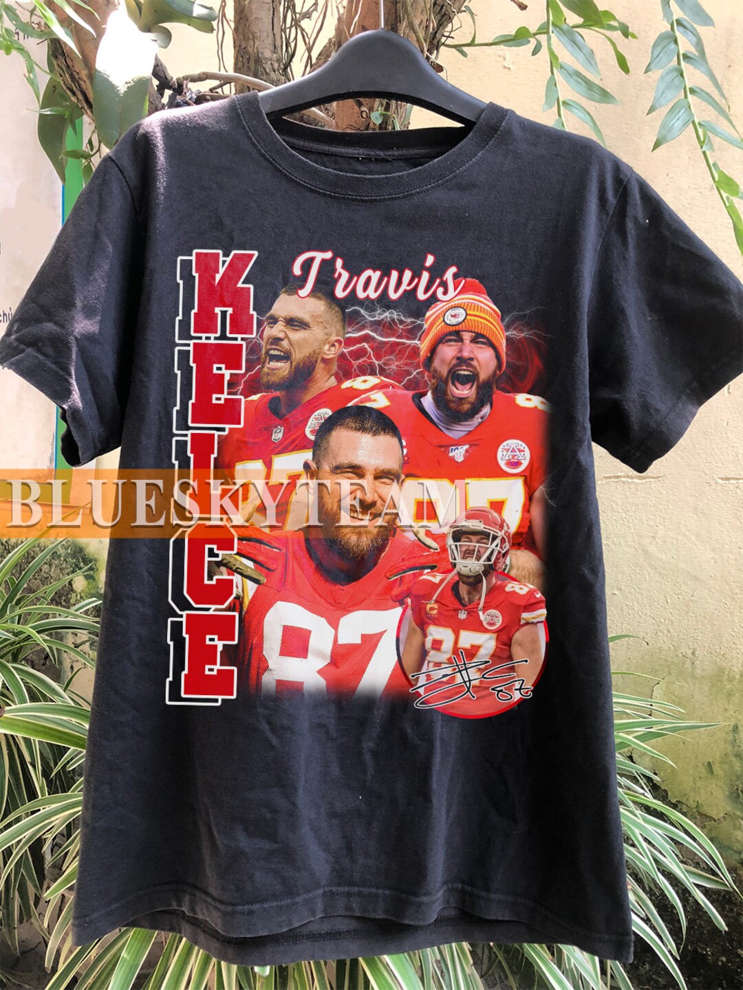 Travis Kelce Shirt Vintage 90s 87/tight End Homage Retro Classic ...