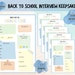 First Day of School Interview Printable,first Day of School ...