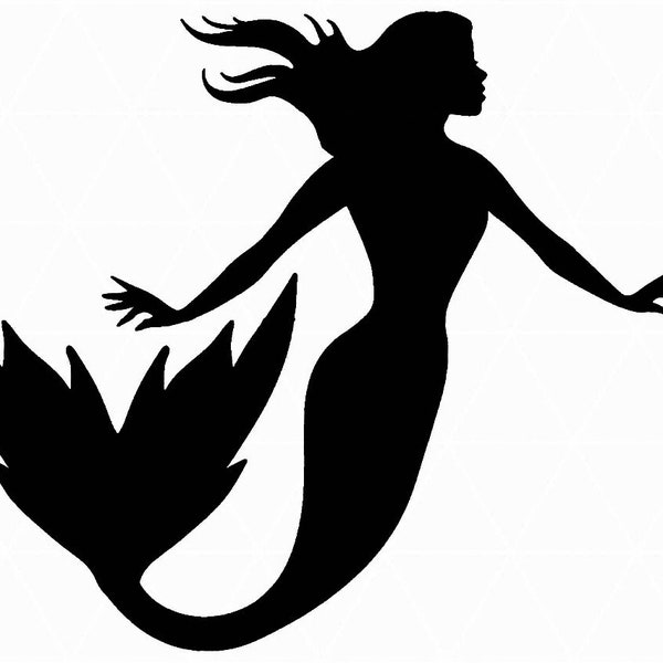 Mermaid Stencil - Etsy