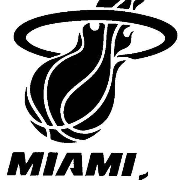 Miami Heat Template - Etsy