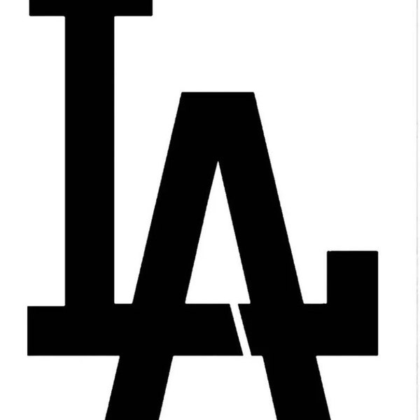 Dodgers Logo Stencil - Etsy