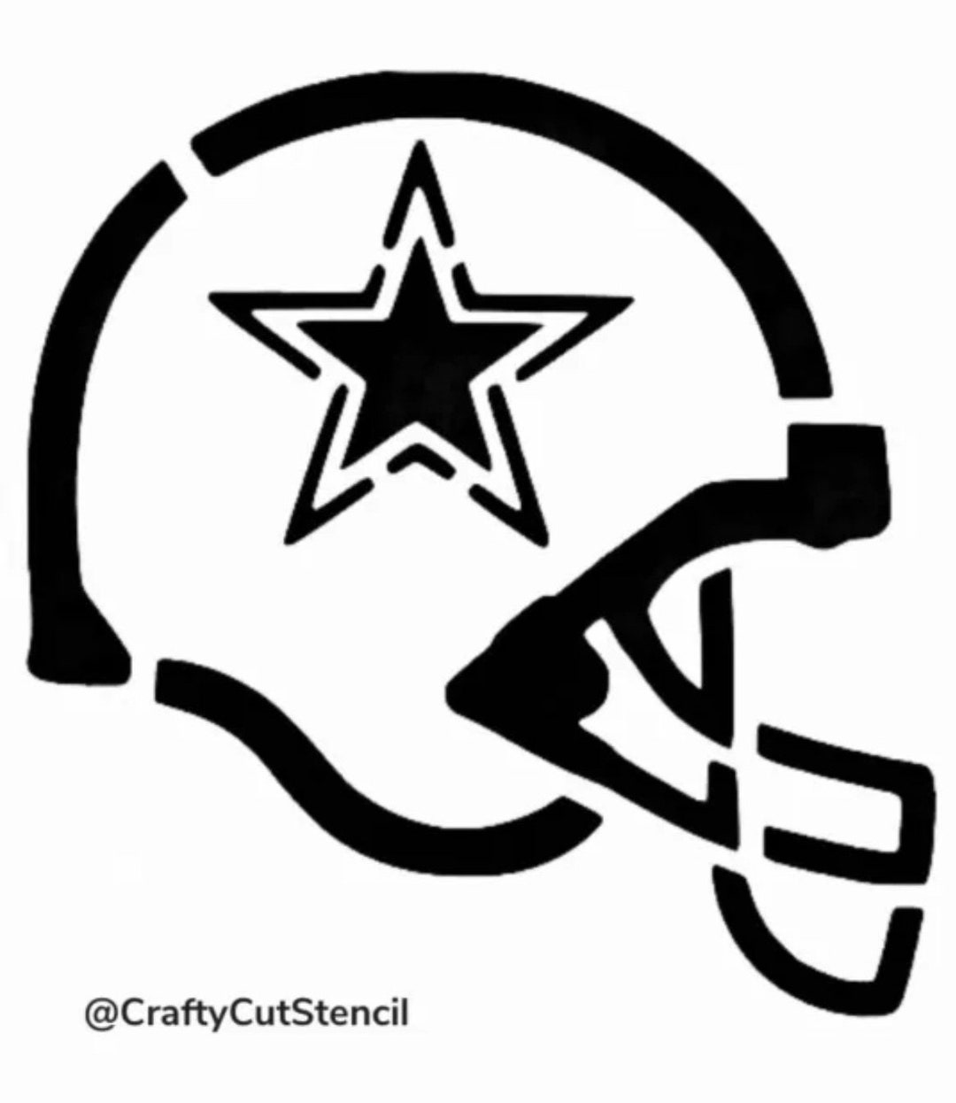 Dallas Cowboys Football Helmet Stencil Durable & Reusable - Etsy UK