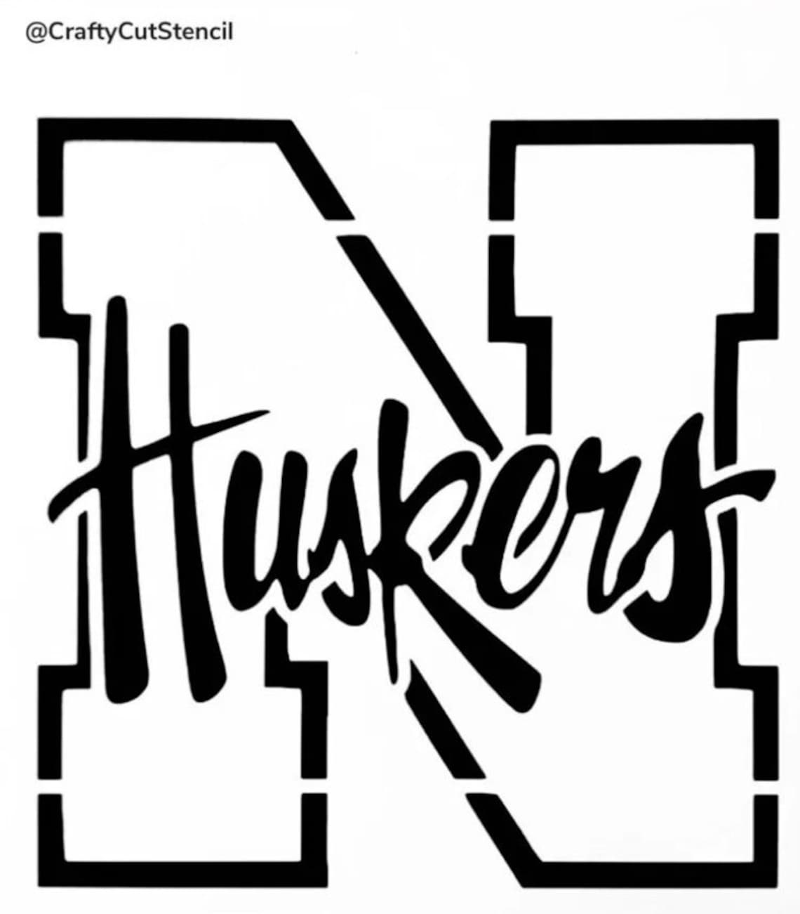 Nebraska Cornhuskers Stencil Durable & Reusable Stencils 7x4 - Etsy