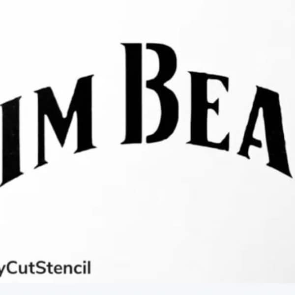 Jim Beam Stencil - Etsy Canada