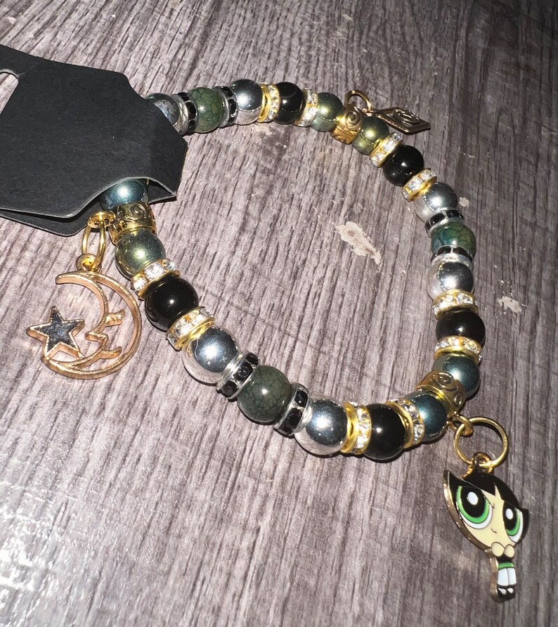 Powerpuff Girls Buttercup Charm Bracelet - Etsy