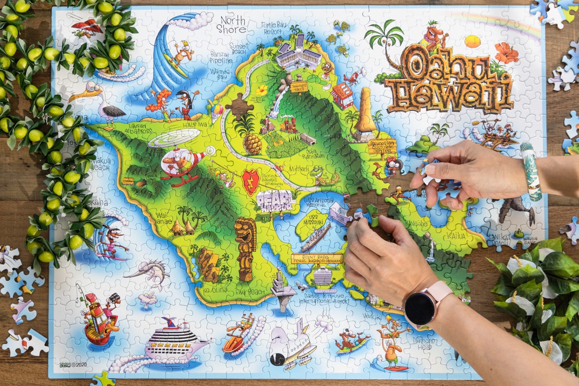 Oahu Hawaii Jigsaw Puzzle - 500 Pieces - Made in USA - Etsy