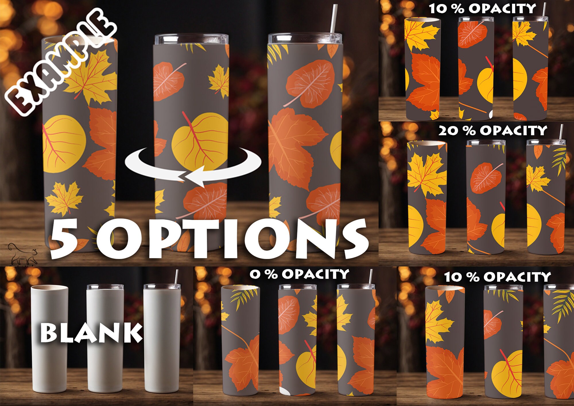 Animated Tumbler Canva Preset Mock up Template Edit in CANVA Rotating ...