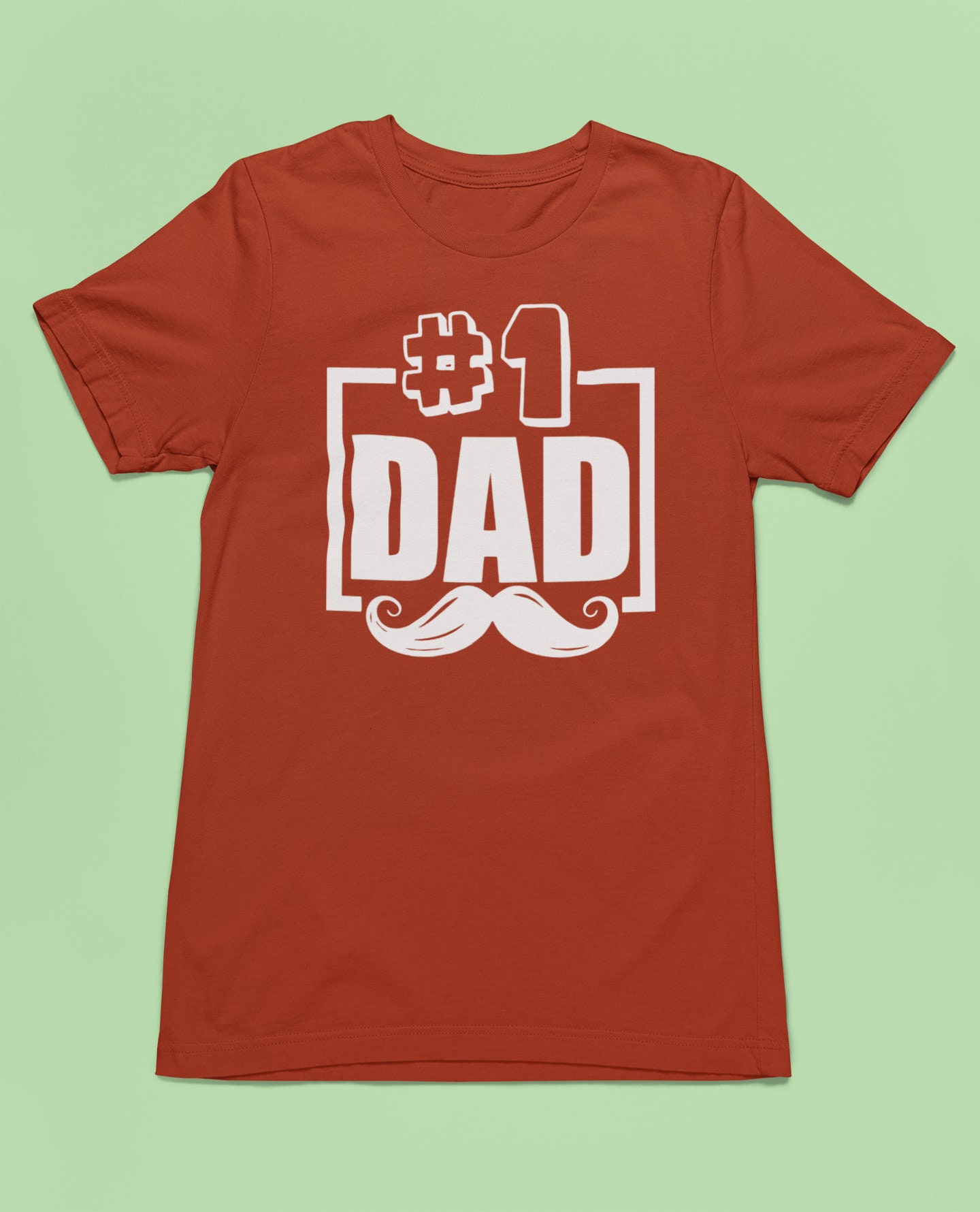 Number 1 Dad Tshirt 1 Dad Shirt. Mustache Dad Tee. Fathers Day Gift. - Etsy