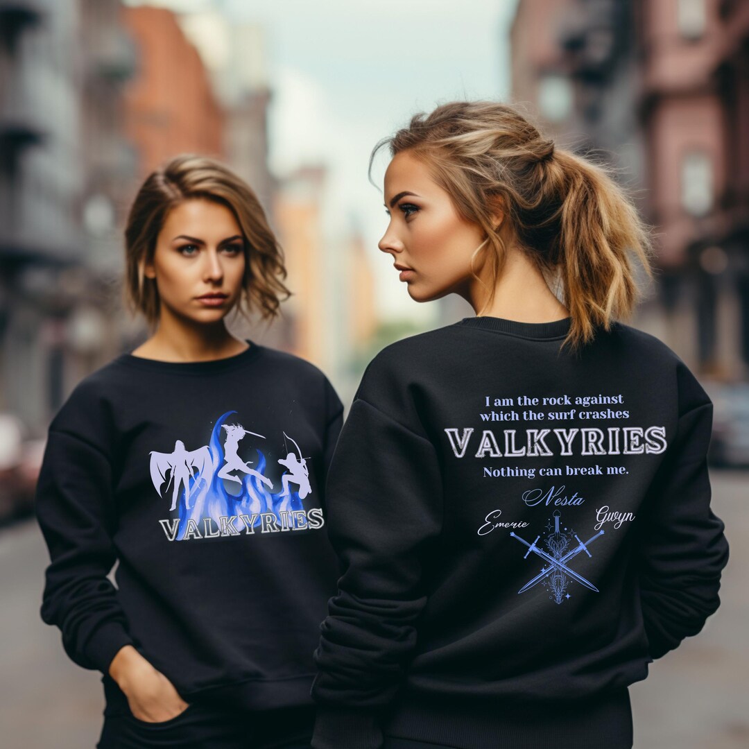 Valkyries Sweater - Norse Mythology Pullover Jumper, Viking Warrior ...