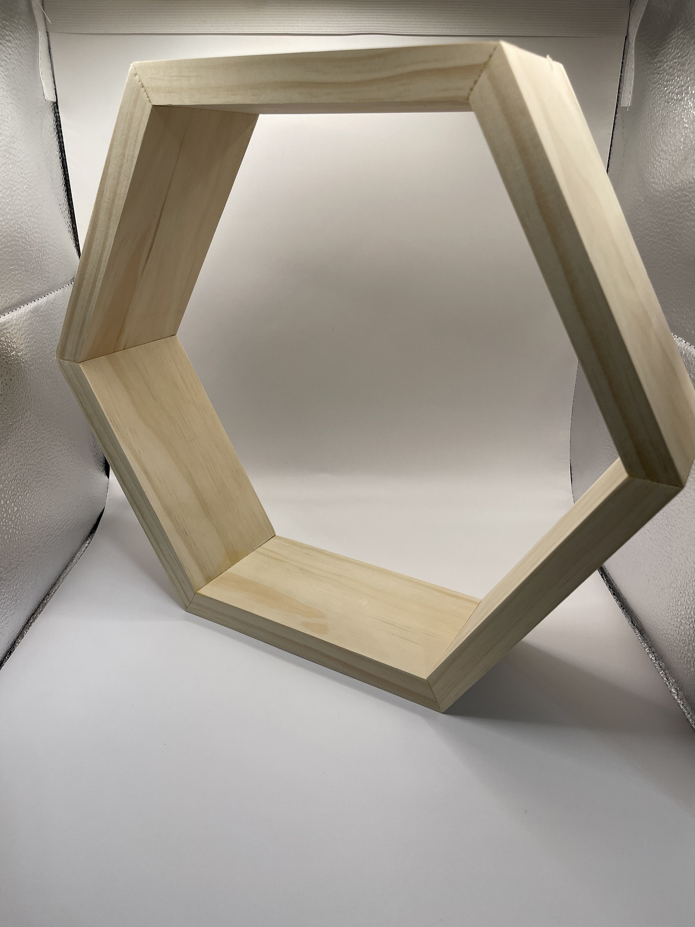 Wooden Hexagon Centerpiece - Etsy