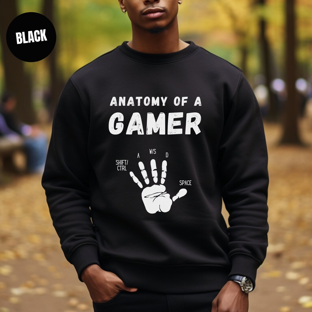 Anatomy of A Gamer Shirt, Funny Gamer Hand Shirt, Gamer Shirt, Gaming ...