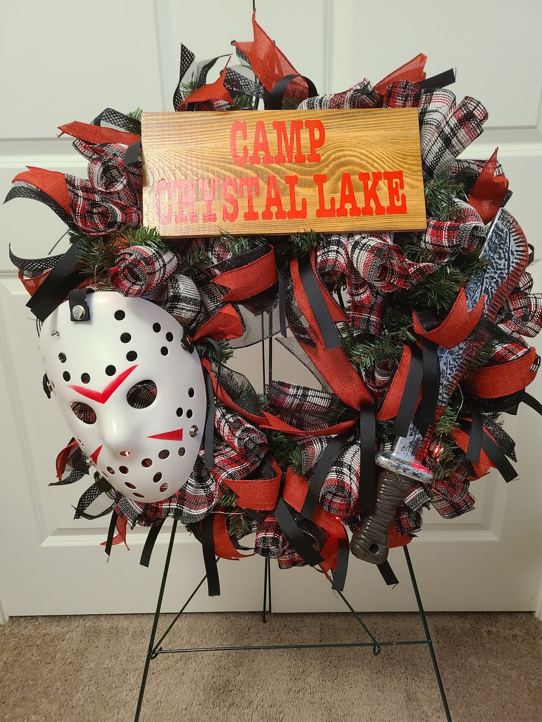 Jason Friday the 13th Wreath - Etsy
