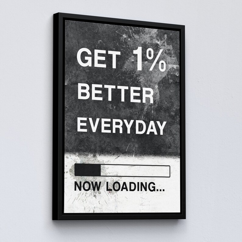 Get 1% Better Everyday Now Loading Quote Motivational Inspirational ...