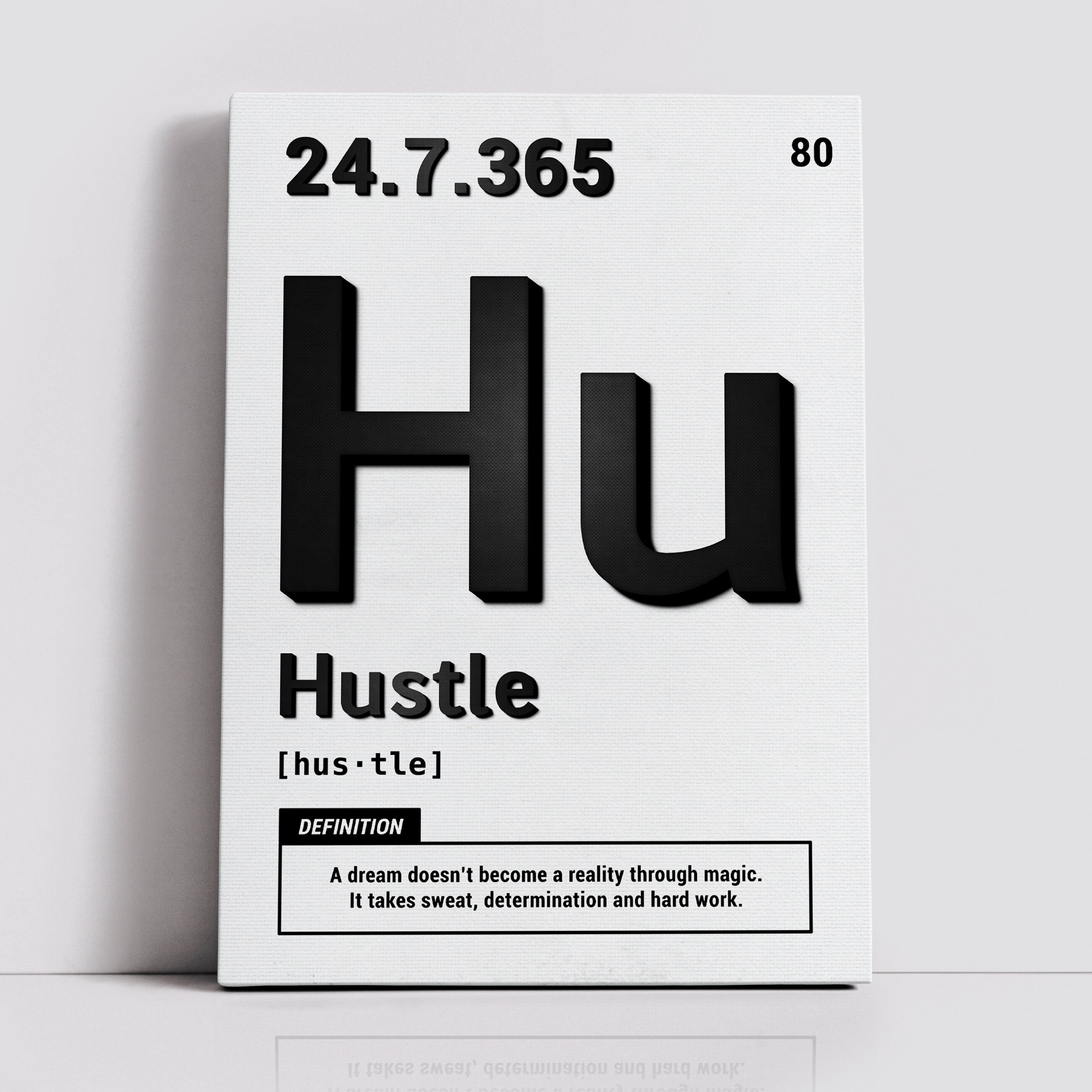 Hustle Periodic Table of Elements Definition Motivational Inspirational ...
