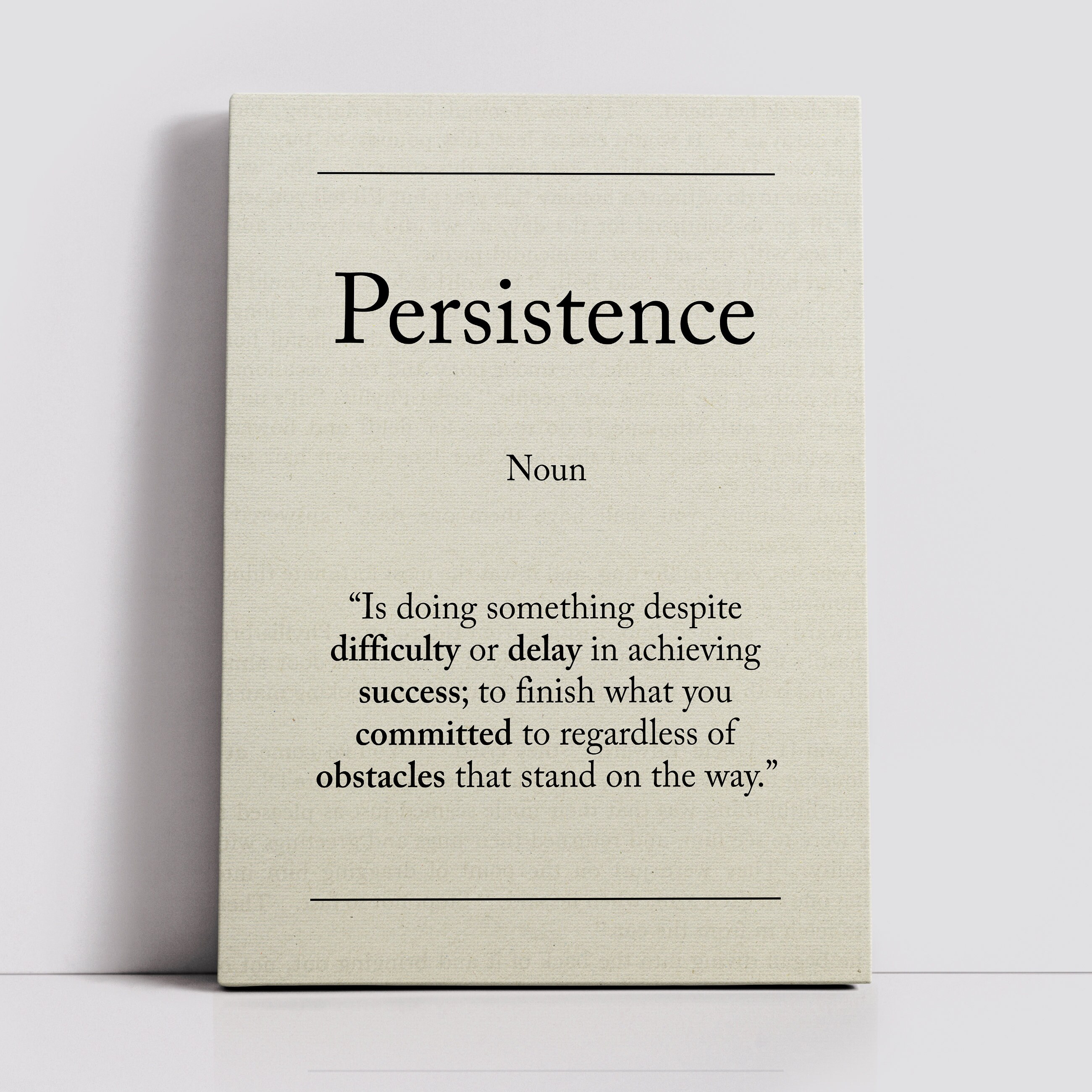 Persistence Book Page Definition Quote Motivational Inspirational ...