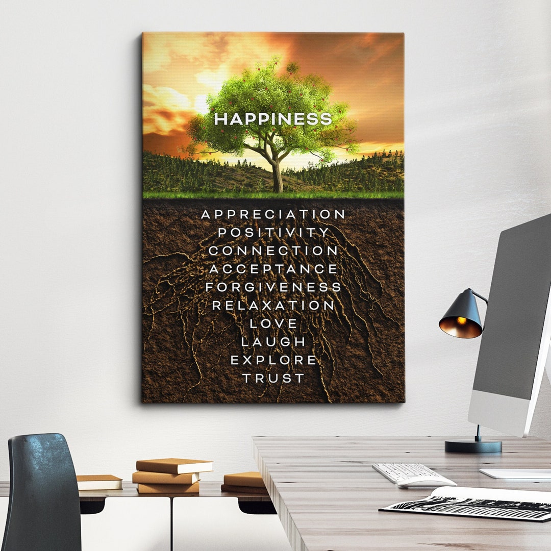 Happiness Positivity Tree List Quotes Motivational Inspirational ...