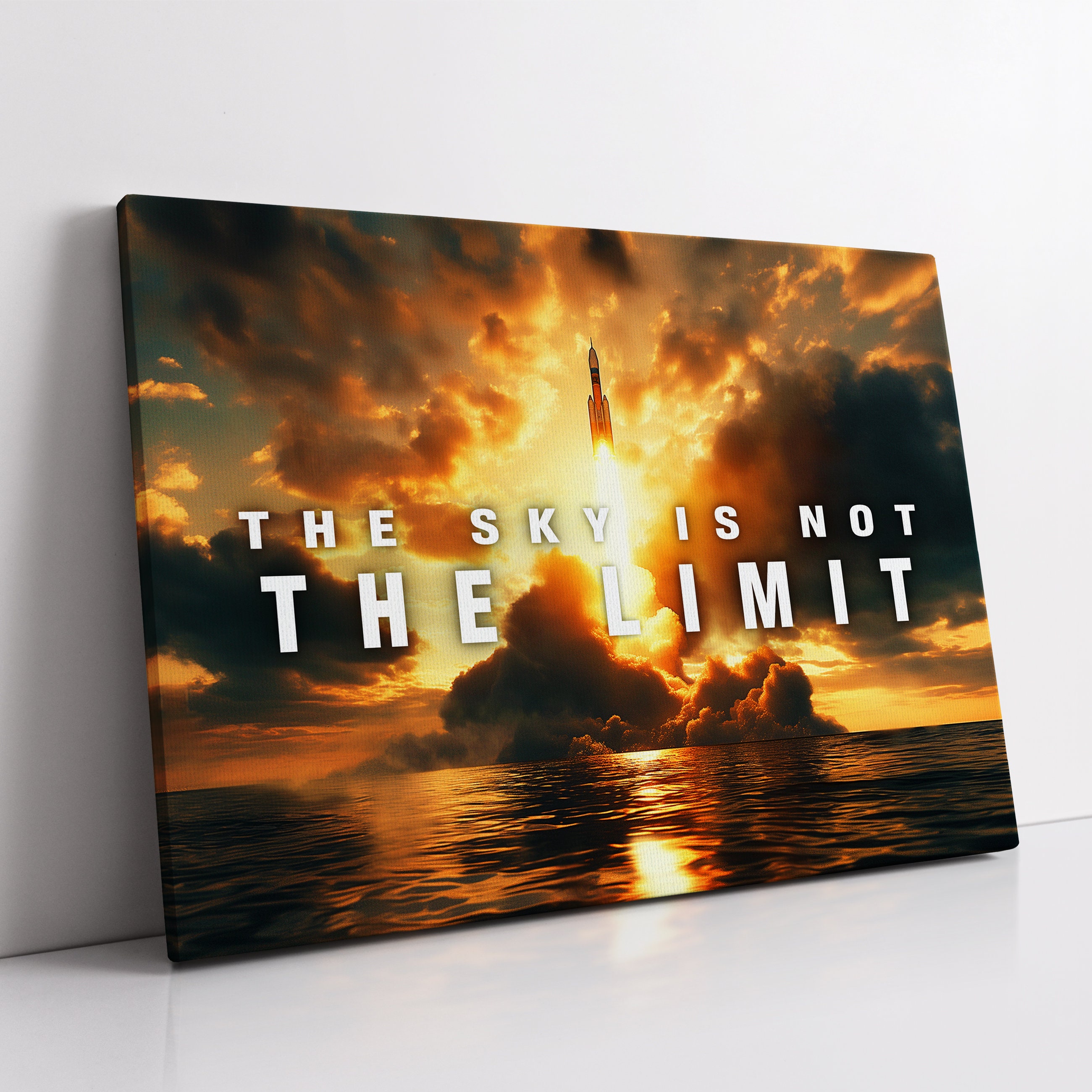 The Sky is Not the Limit Motivational Inspirational, Framed Canvas Wall ...