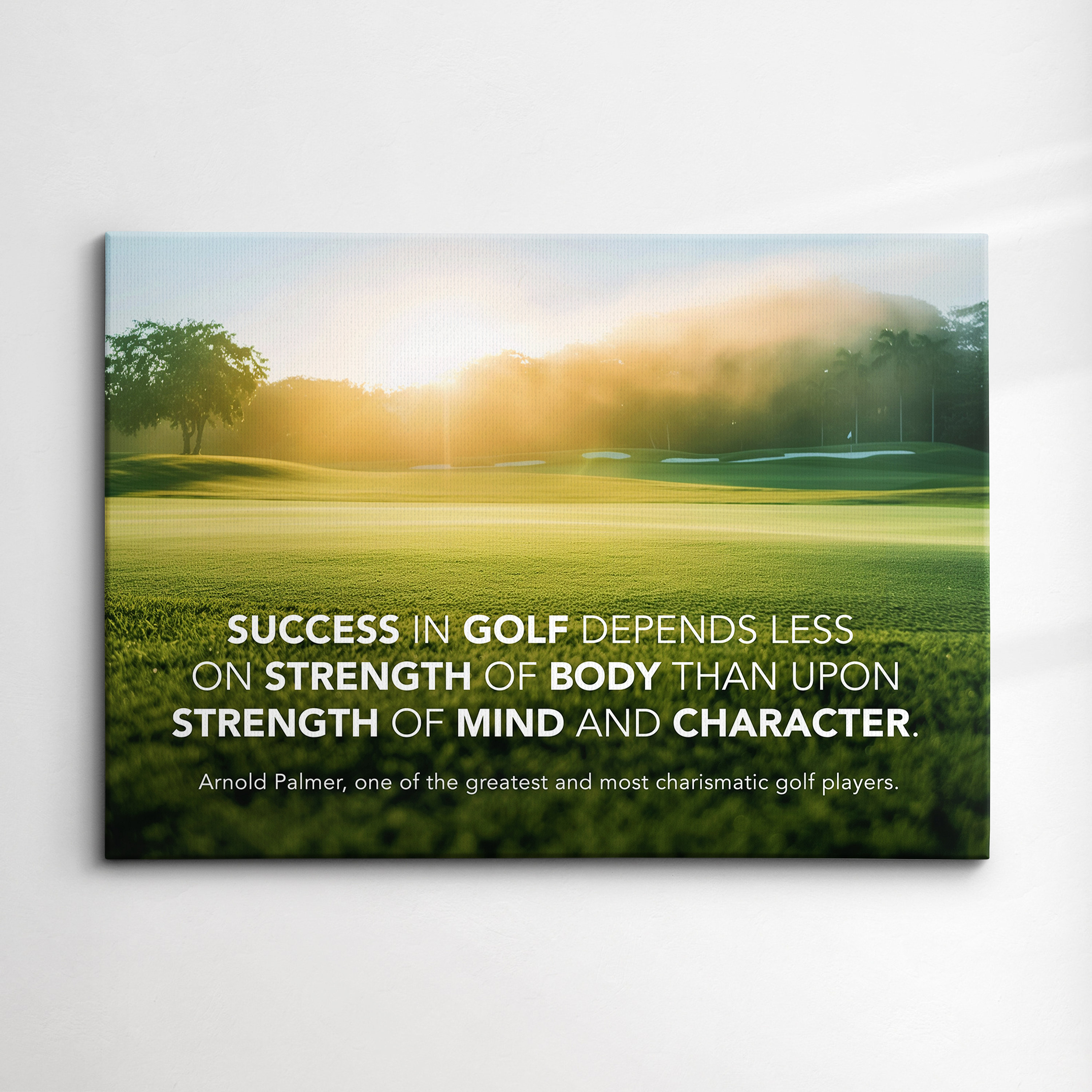 Success in Golf Quote Sports Motivational Inspirational Framed Canvas ...