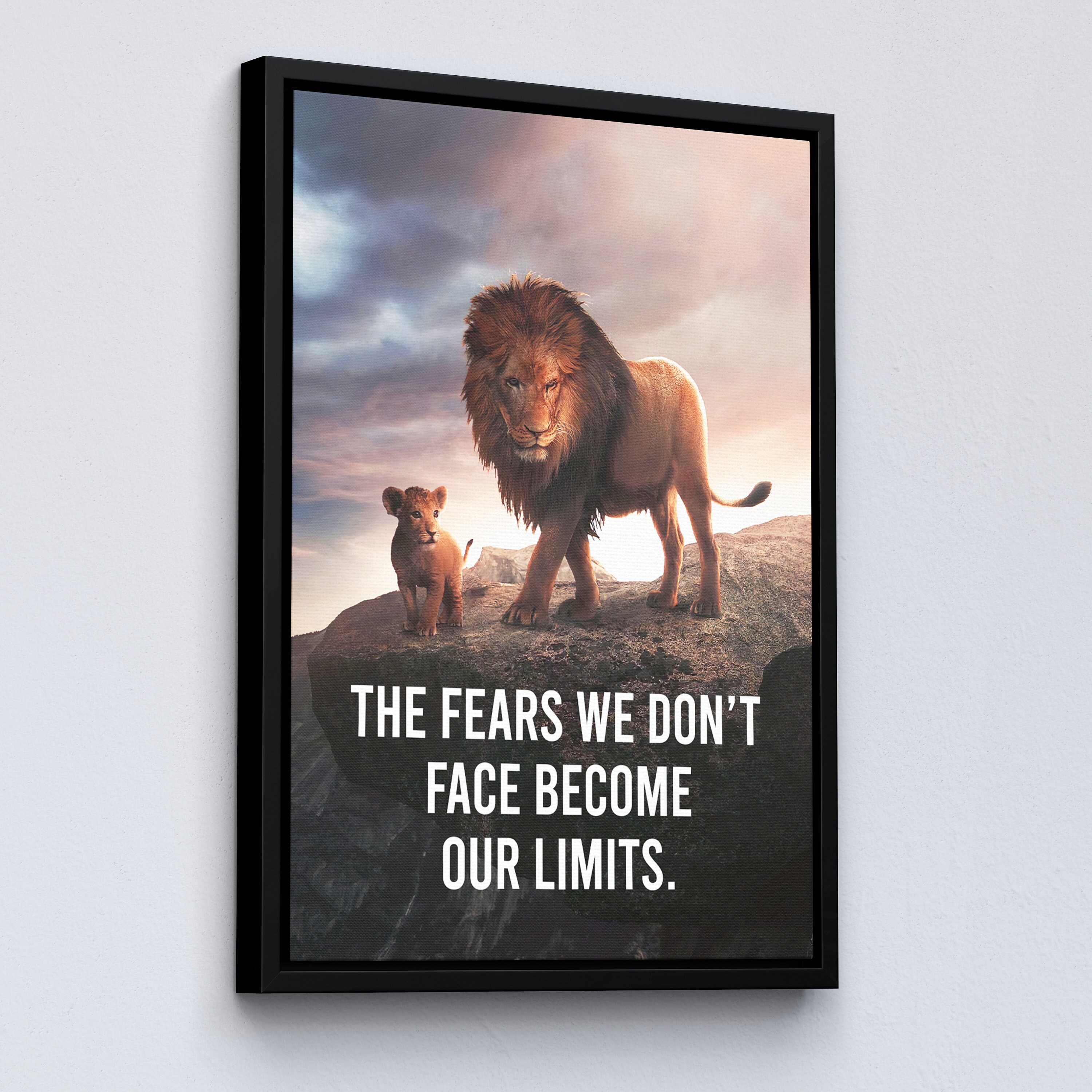 The Fears We Don't Face Lion Cub Kids Motivational Inspirational ...