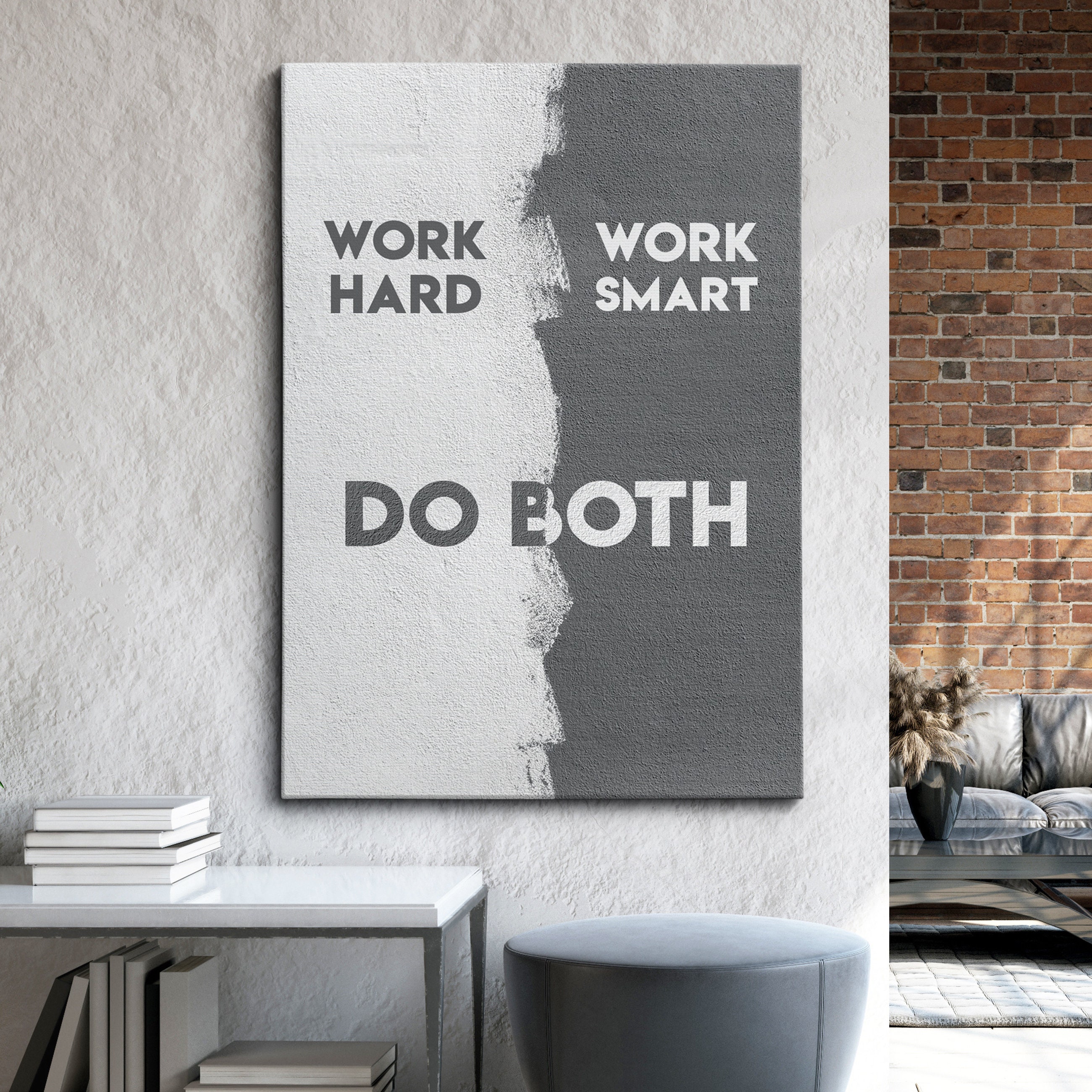 Work Hard Work Smart Do Both Quote Motivational Inspirational, Framed ...