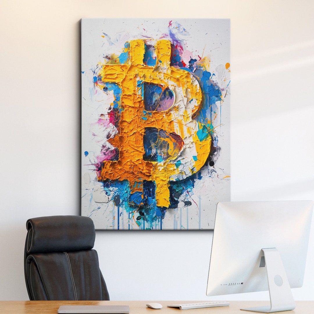 Bitcoin Crypto Finance Money Abstract Painting Inspirational ...