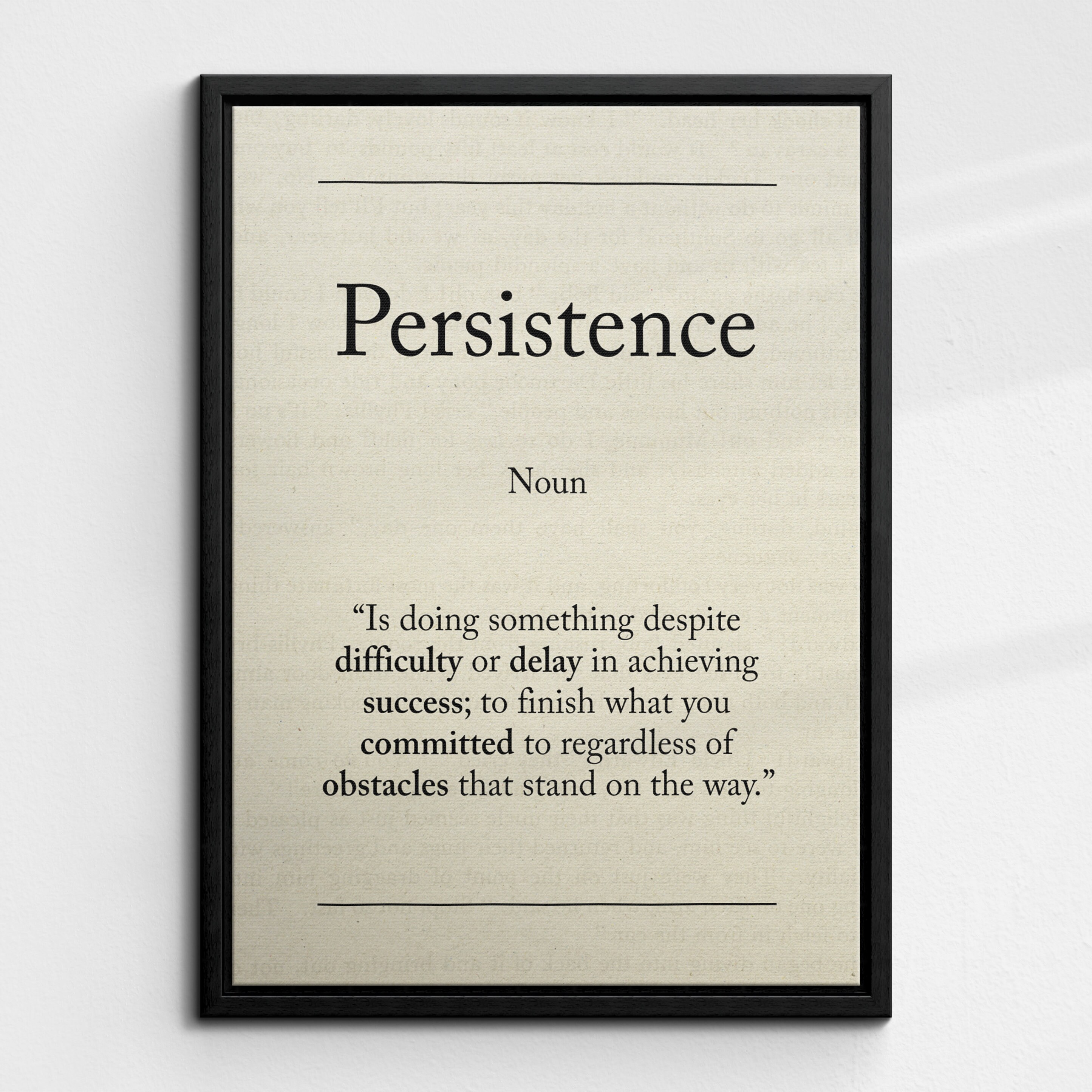 Persistence Book Page Definition Quote Motivational Inspirational ...
