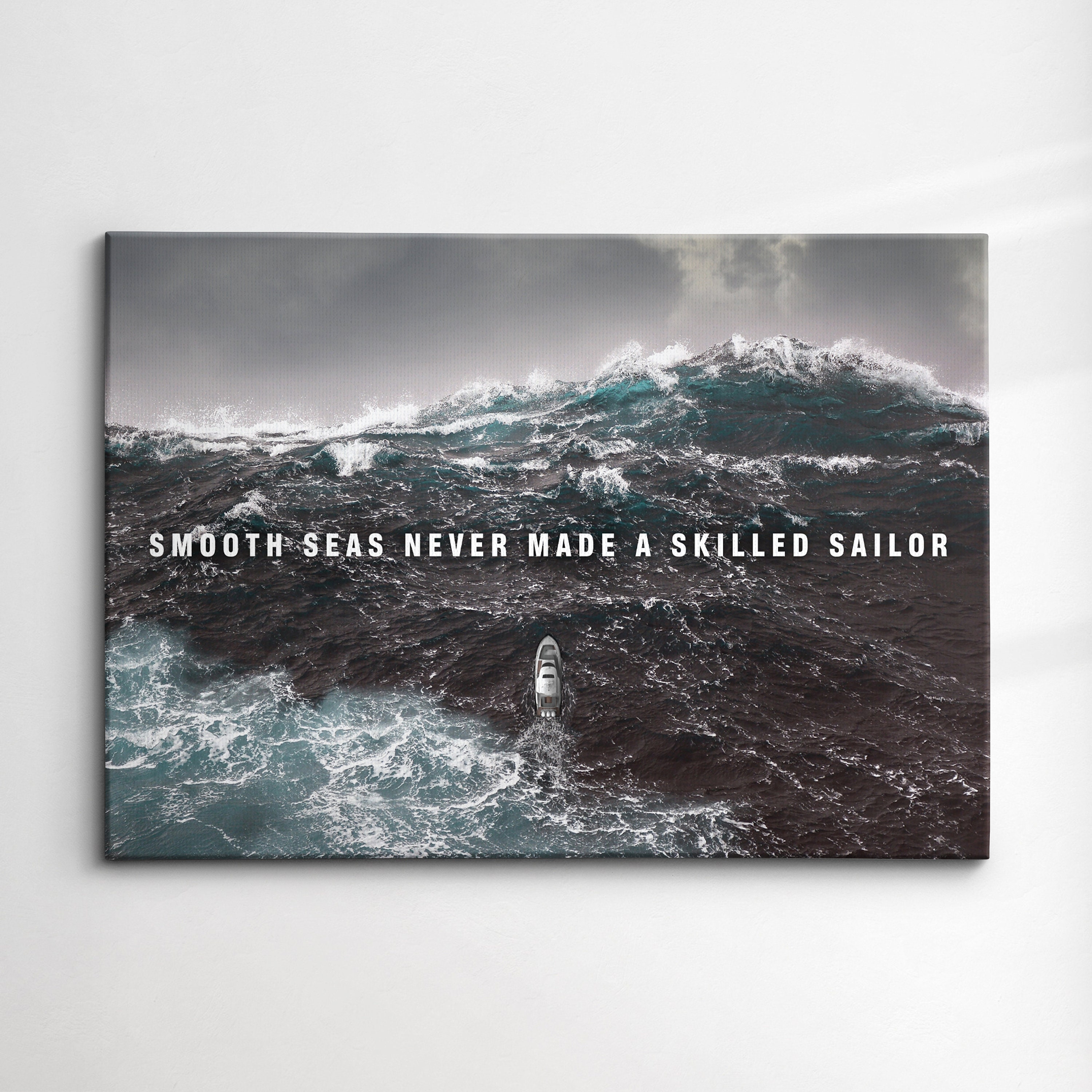 Smooth Seas Skilled Sailor Quote Boat Motivational Inspirational ...