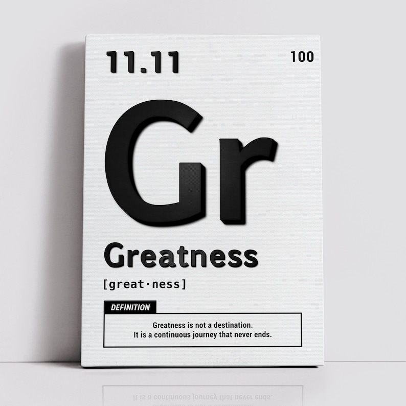 Greatness Periodic Elements Definition Motivational Inspirational ...
