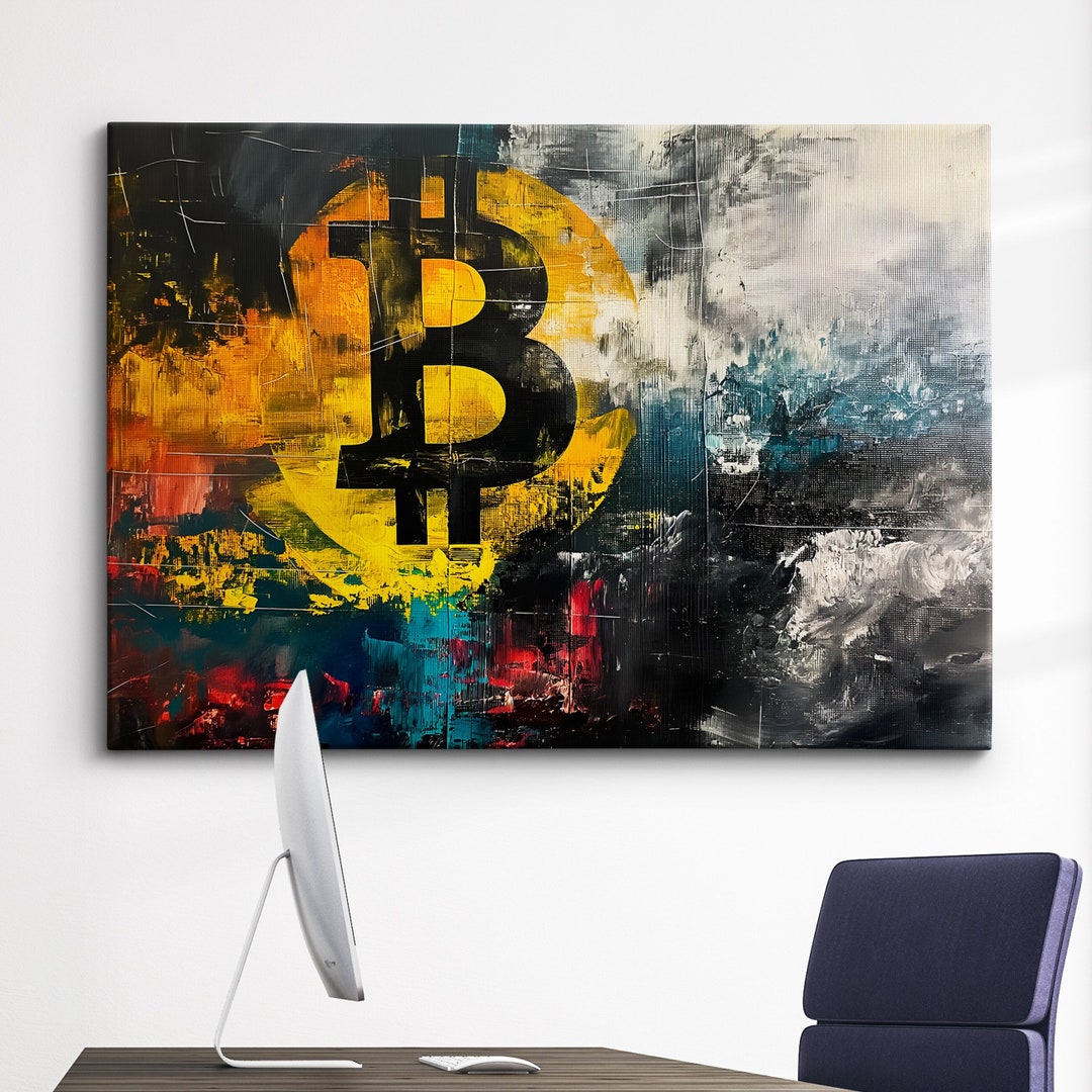 Bitcoin Abstract Painting Crypto Finance Money Inspirational ...