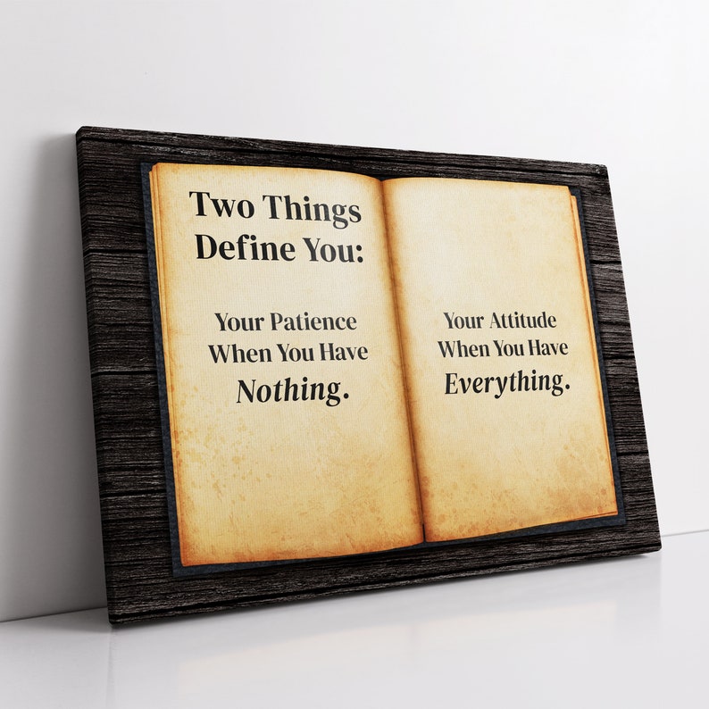 Two Things Define You Quote Book Pages Motivational Inspirational ...