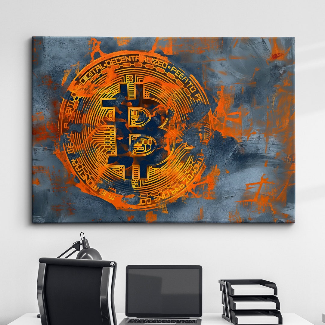 Bitcoin Crypto Finance Money Abstract Painting Inspirational ...
