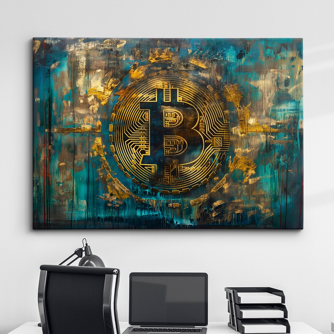 Bitcoin Abstract Painting Crypto Finance Money Inspirational ...