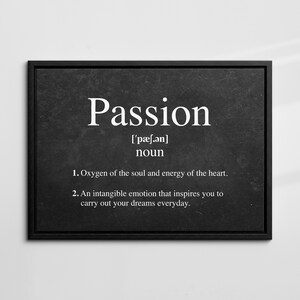 Passion Definition Quote Entrepreneur Motivational Inspirational ...